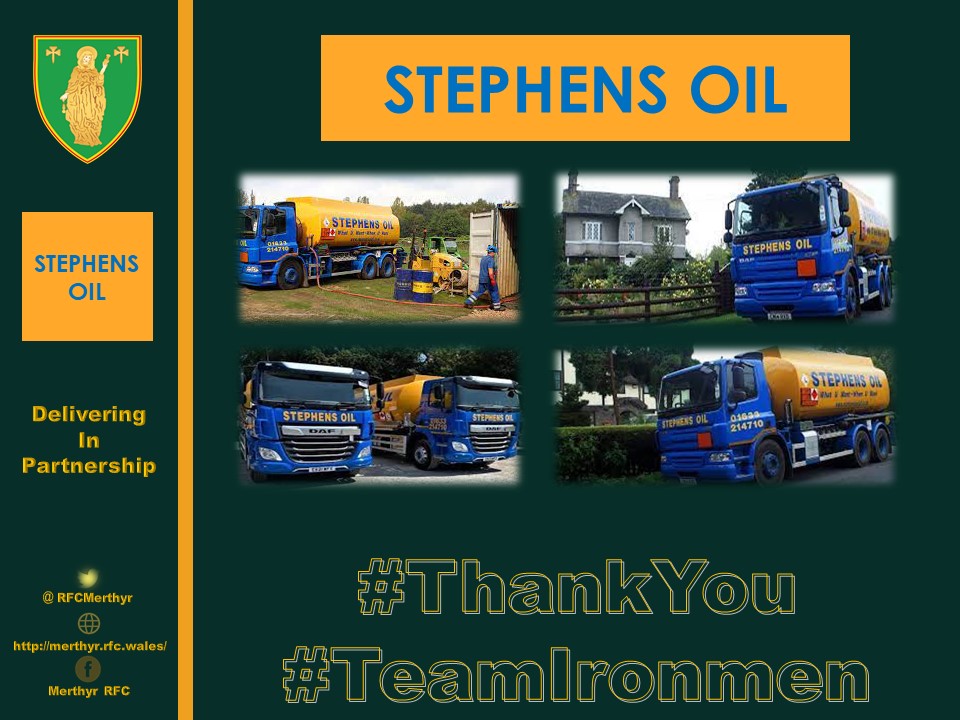 Focus On Partnership. Stephens Oil – Merthyr RFC Wales