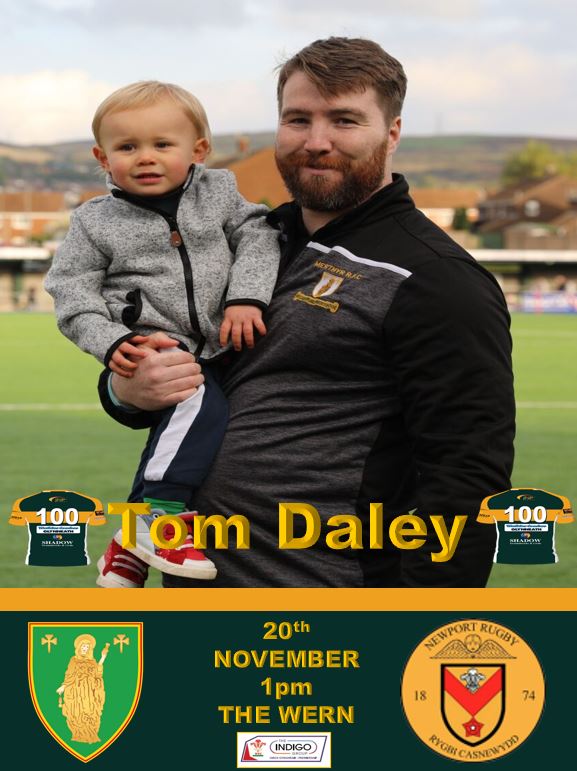 One Hundred Not Out. Tom Daley – Merthyr RFC Wales
