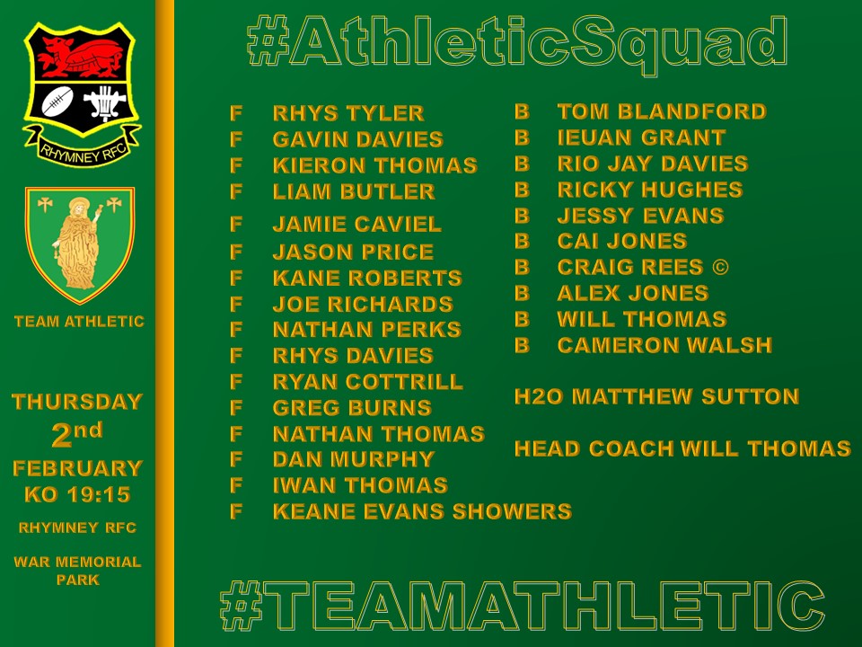 Team Athletic Travel to Rhymney RFC – Merthyr RFC Wales